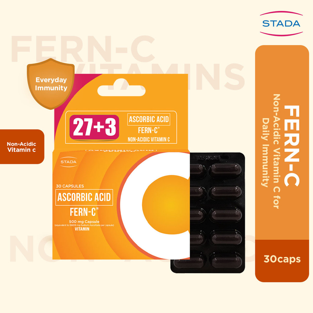 Fern-C 27+3 Capsules | Non-Acidic Vitamin C for Daily Immunity | Shopee ...