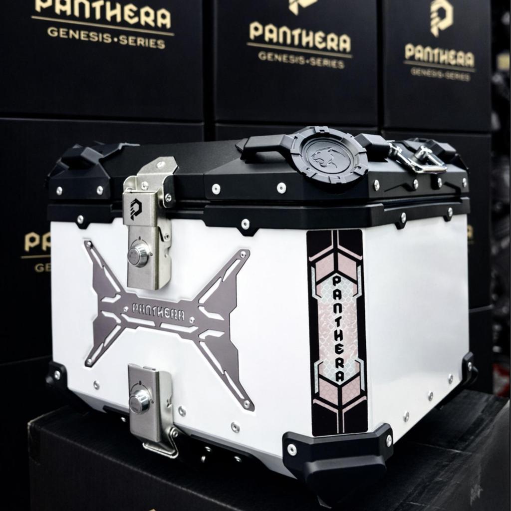 PANTHERA GENESIS SERIES MOTORCYCLE TOPBOX 45L ALLOY AND HARDPLASTIC ...