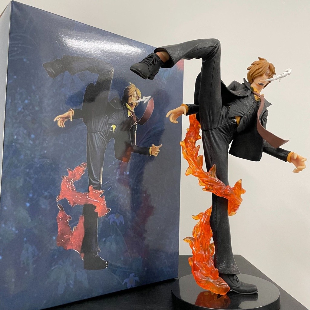 One Piece GK figure: Sanji kicking, Black Leg Zoro, Flame Leg – Anime ...