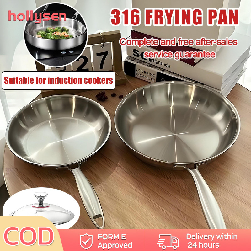 Frying pan for induction cooker 316 Stainless Steel Non Stick Kitchen ...