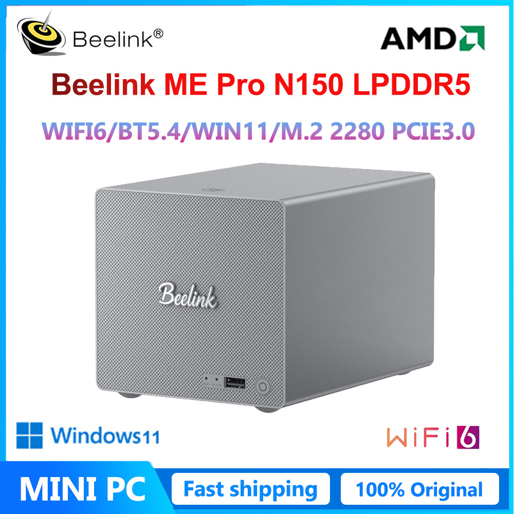 【NEW】Beelink Me Pro N150 Intel Twin Lake DDR5 M.2 2280 PCle3.0 WIFI6 ...