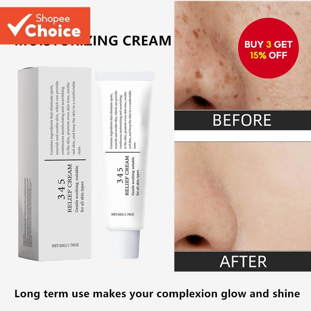 345 Relief Cream Moisturizer for Face Facial Face Gentle Face Care Anti ...
