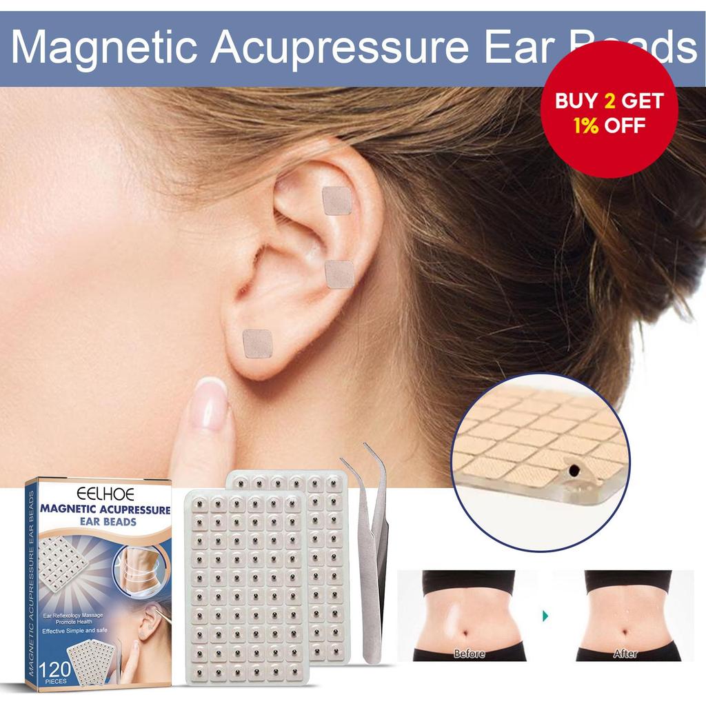 Magnetic Bead Auricular Ear Seed Sticker Weight Loss Slim Acupressure ...