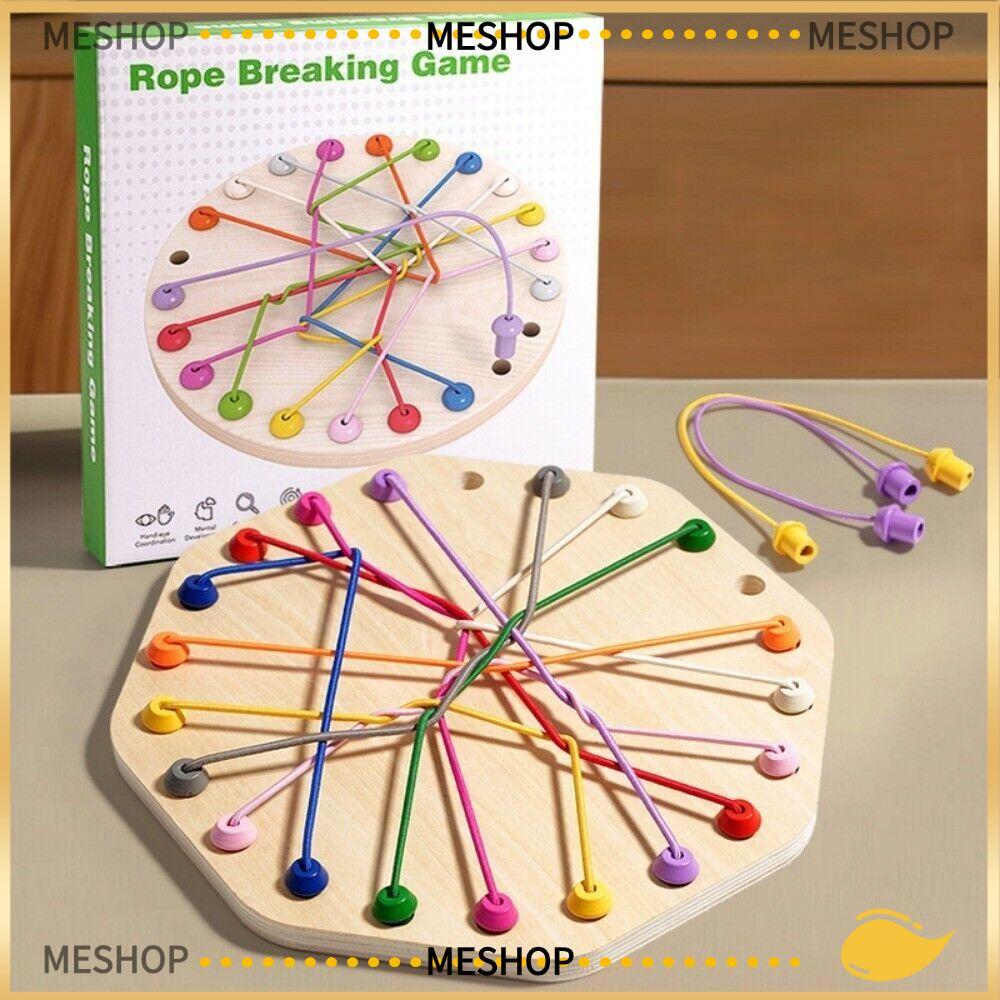 MESHOPPH Rope Knots Game, Brain Strategy Color Learning Rope Untangling ...