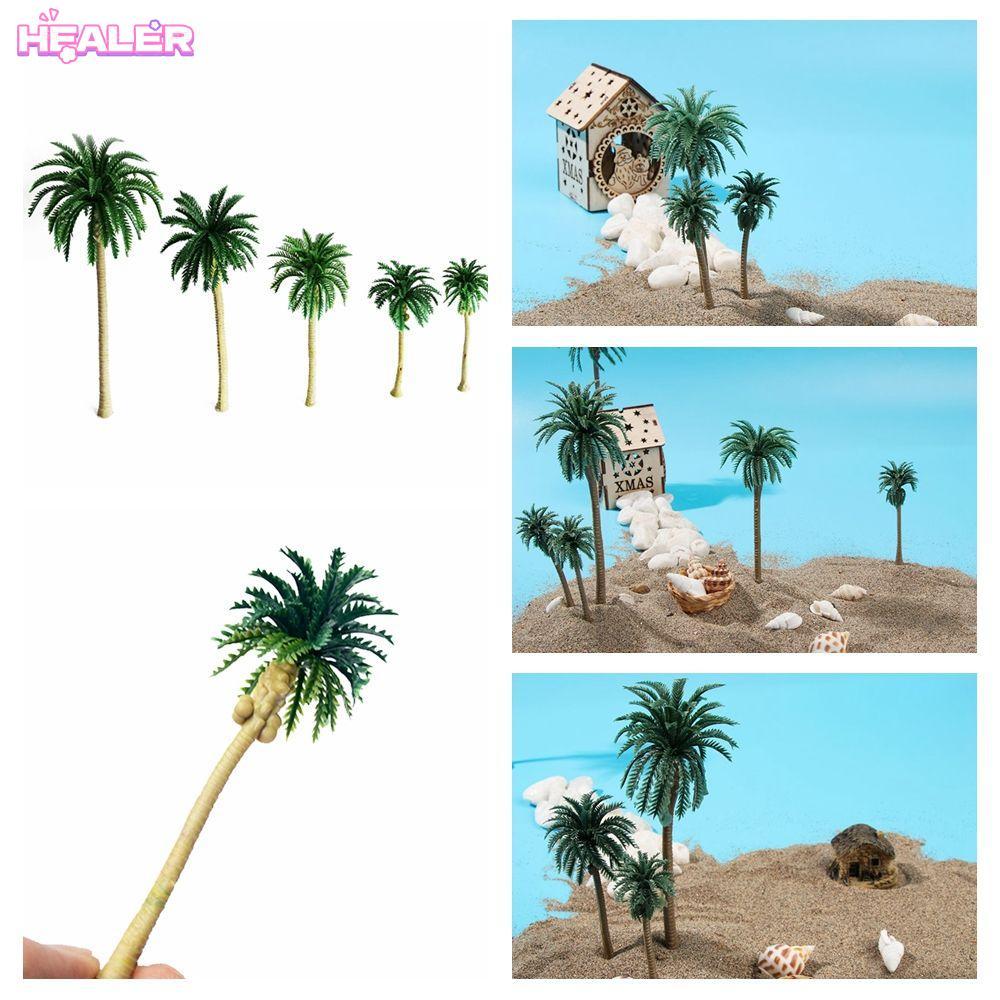 HEALER 5/10/15/20Pcs Palm Tree HO Scale Train Railroad Architecture ...