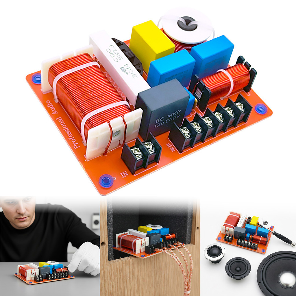500W Speaker Audio Frequency Divider High Medium Low 3 Way Bass ...