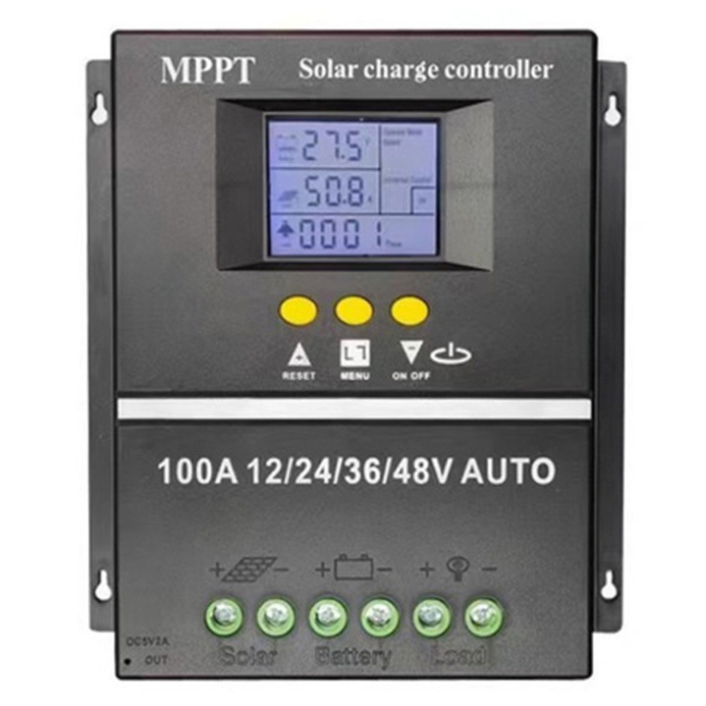 100A MPPT Solar Charge Controller Solar PV Regulator LCD Display Auto ...
