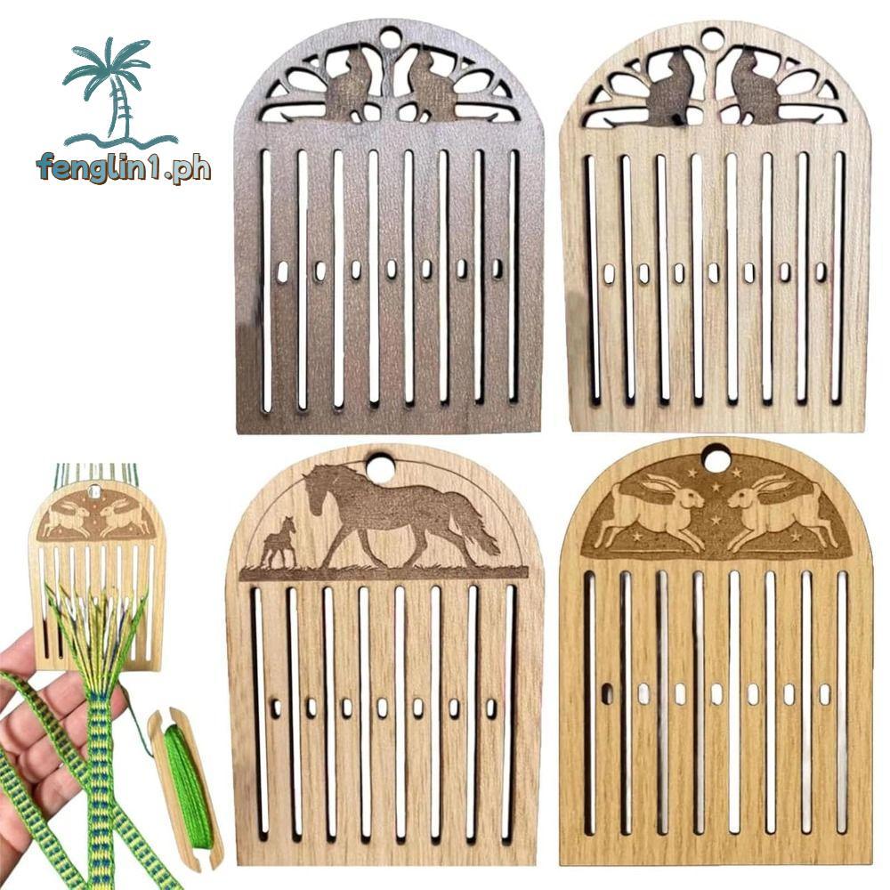 FENGLIN Rigid Heddle Weaving Kit, DIY Tools Set Wooden Construction ...