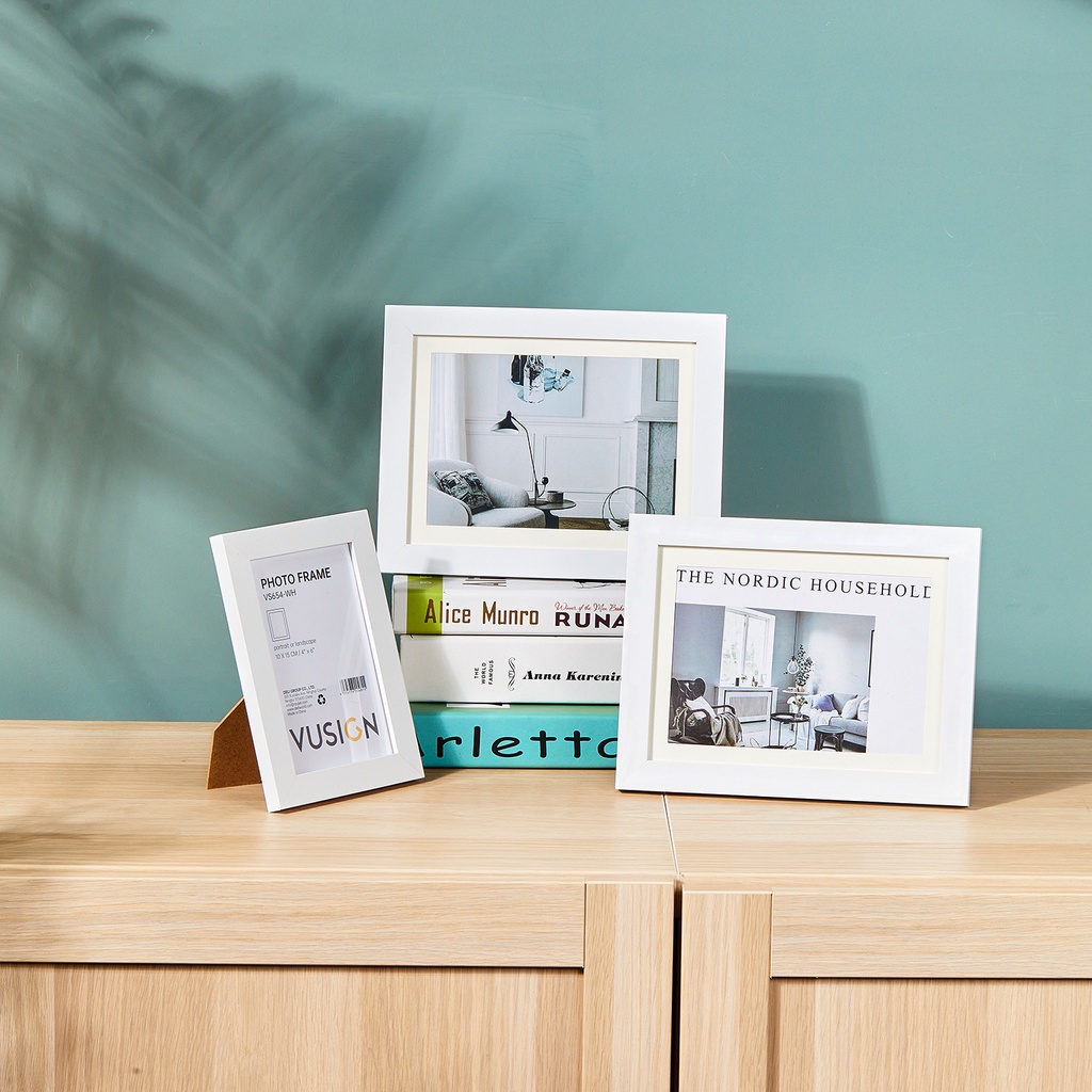Vusign 6R Wooden Frame Picture Frame Home Decor Photo Decorative Frame ...