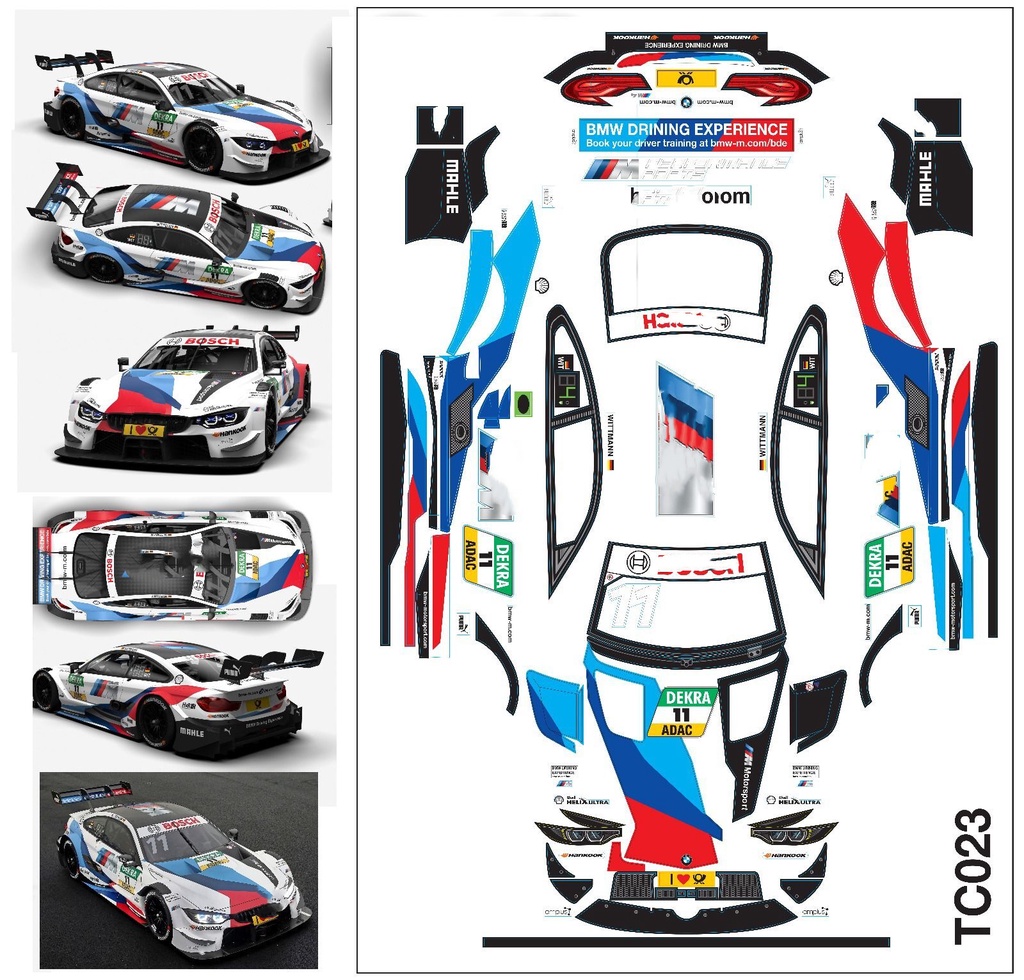 High quality BMW M4 DTM Touring 1/10 drift RC PC body shell ...