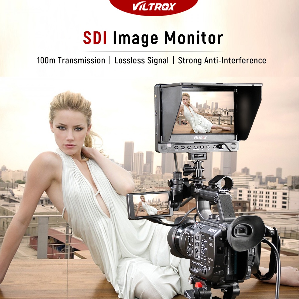 Viltrox DC-70EX 7 inch 4K HD Camera Video Monitor Display Field SDI AV Input Output LCD Monitor ...