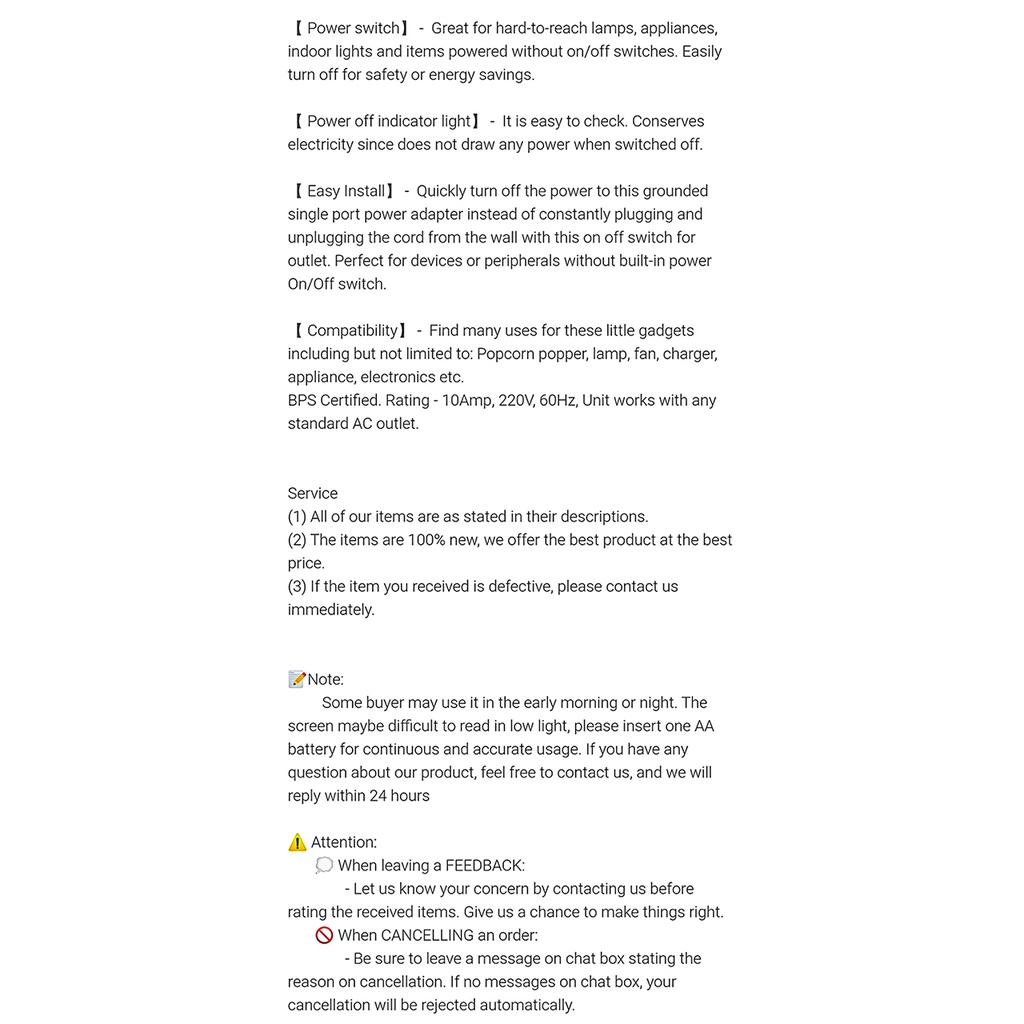 NSS Universal Adaptor With Switch Travel Adapter Plug Electrical ...