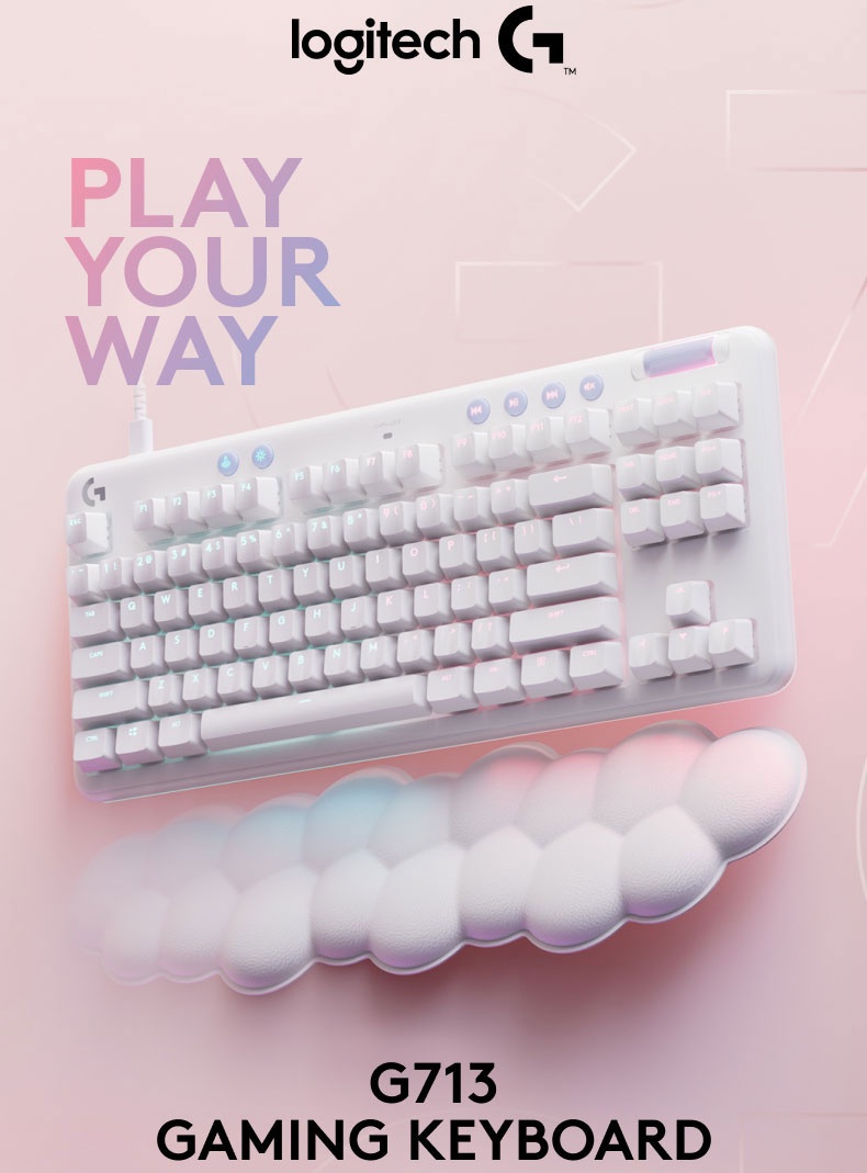 Logitech G713 GX Linear/Tactile RGB Switch TKL Wired Mechanical Gaming ...