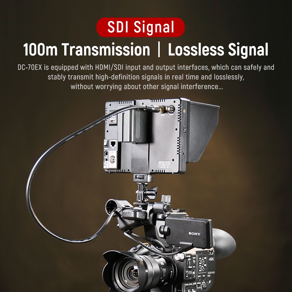 Viltrox DC-70EX 7 inch 4K HD Camera Video Monitor Display Field SDI AV Input Output LCD Monitor ...