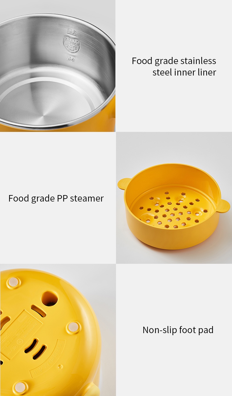 GAABOR x JOYOUNG Multi Rice Cooker Non-Stick Mini Electric Pot Pan Line ...