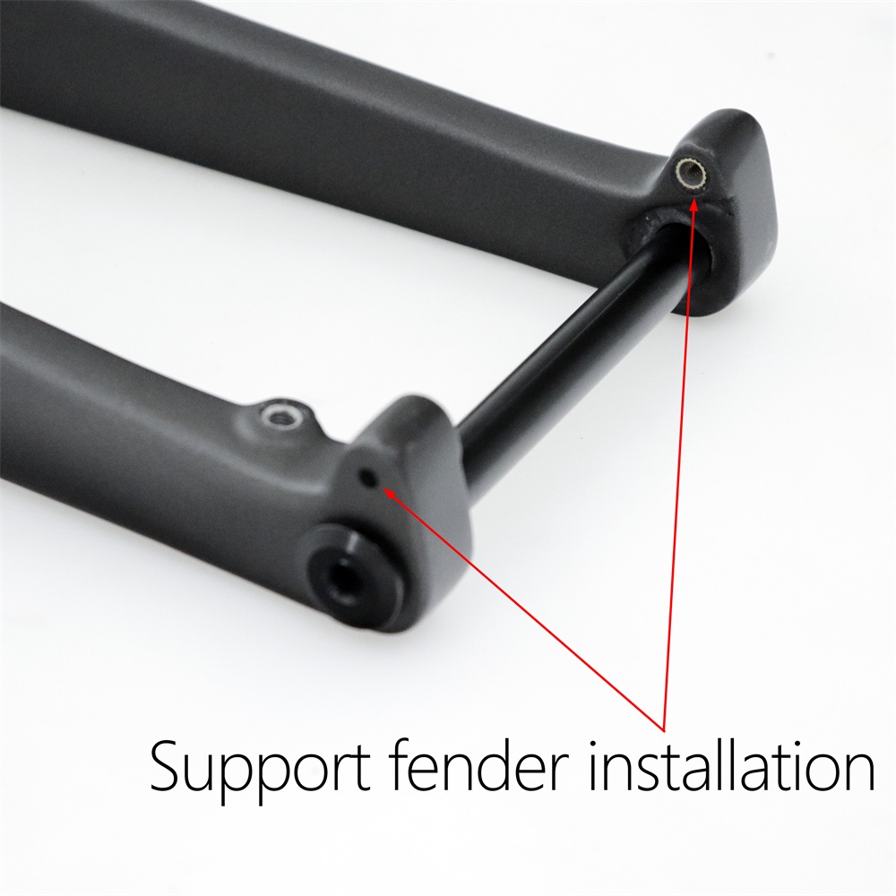 KOCEVLO Carbon Fiber Road Bicycle Front Fork Disc Gravel 1-1/8 Barrel ...