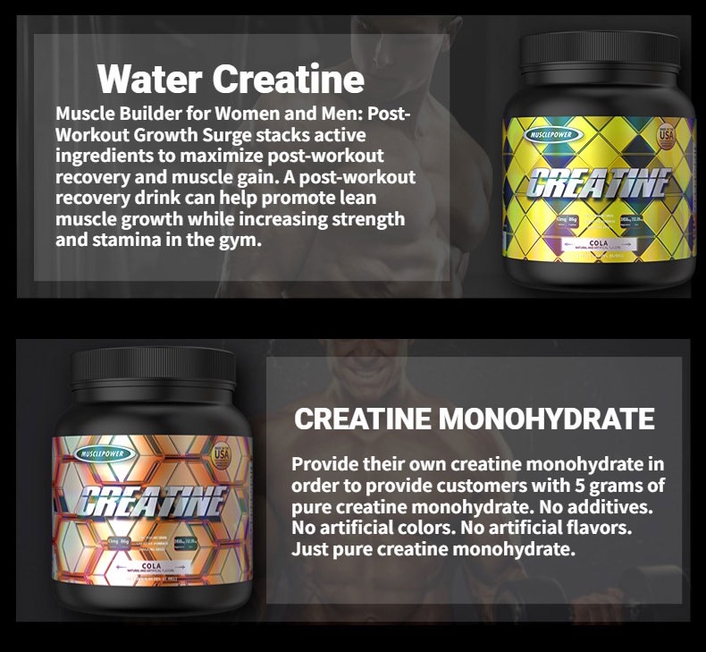 MUSCLEPOWER Creatine 400g - Supplement with Creatine Monohydrate ...