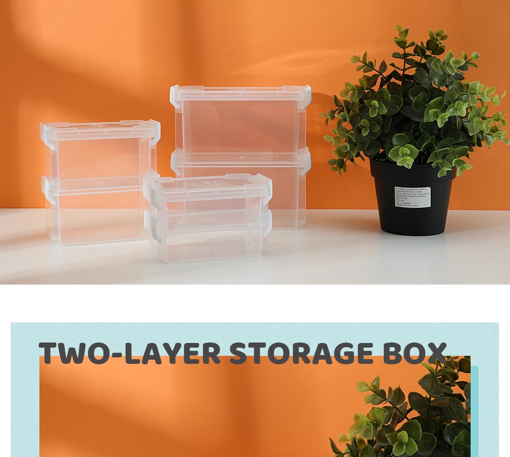 MINISO Two layer Storage Box | Shopee Philippines