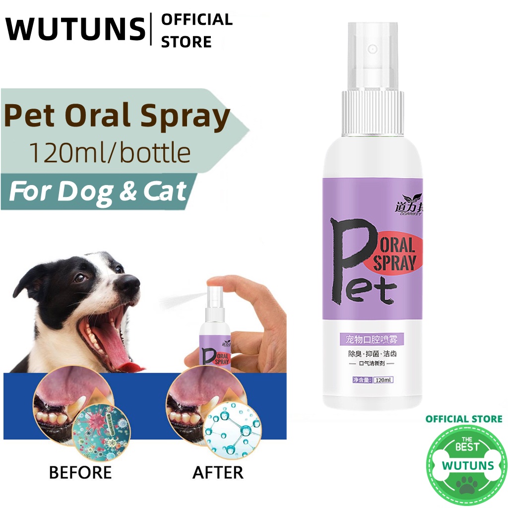 Pet Dental Spray Oral Deodorant Spray Cat Dog Teeth Bad Breath ...