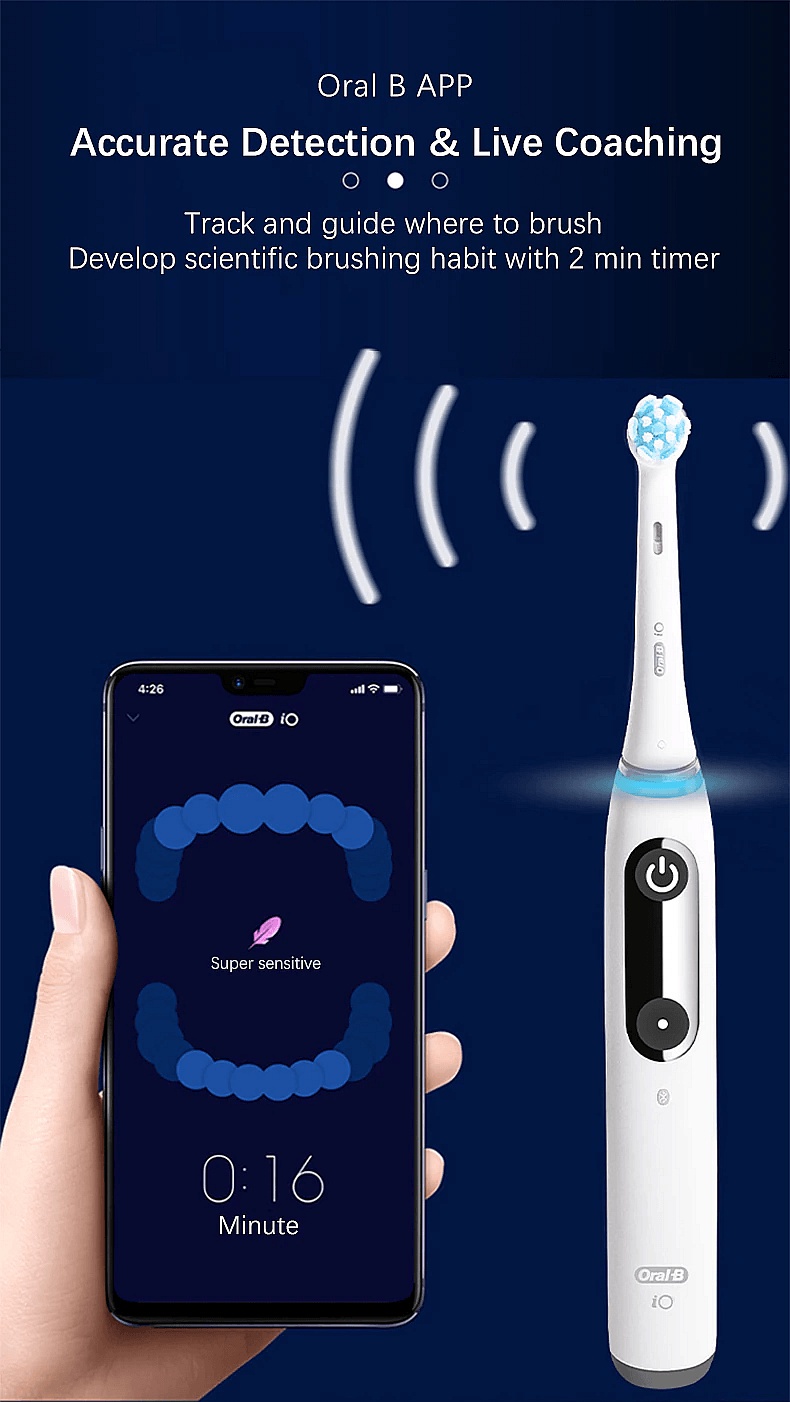 Oral-B io Series 9 Electric Toothbrush 3D Tracking Ultimate Clean /7 Smart Modes/Magnetic ...