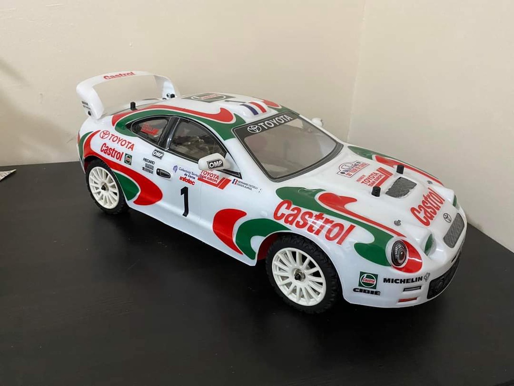 High quality Toyota Celica GT-4 Rally 1/10 RC PC drift Rally body shell ...