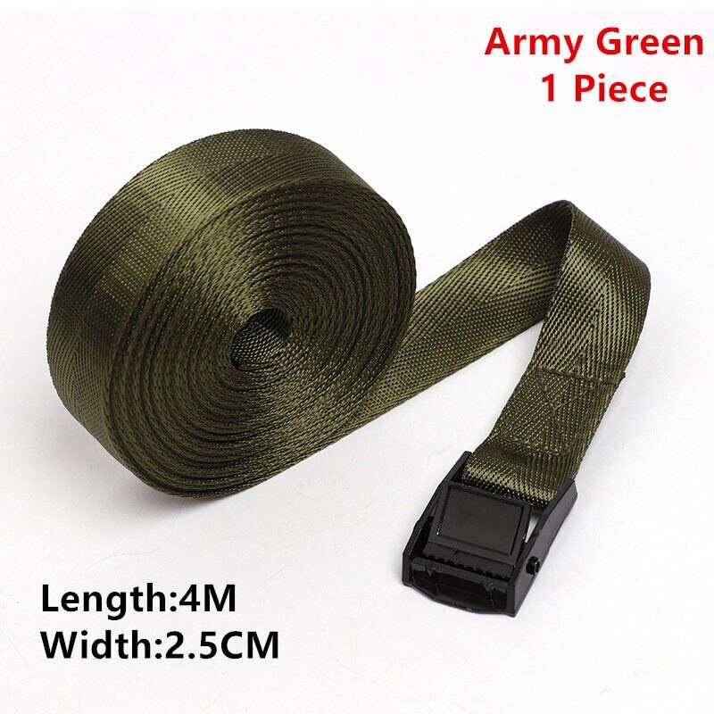 4 Meters Tensioning Belts Adjustable Cargo Straps Buckle Nylon Webbing ...