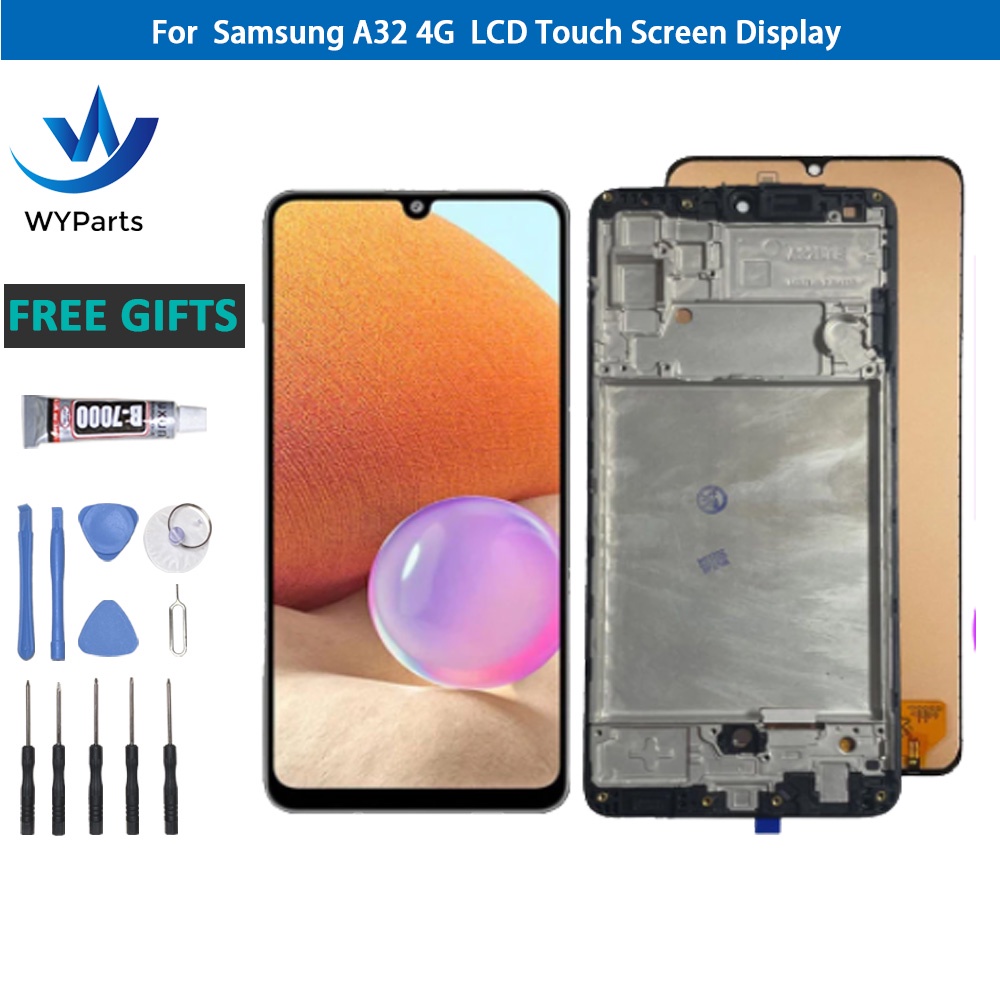 For Samsung Galaxy A32 4G A325 A325F SM-A325F/DS LCD Display With Frame ...