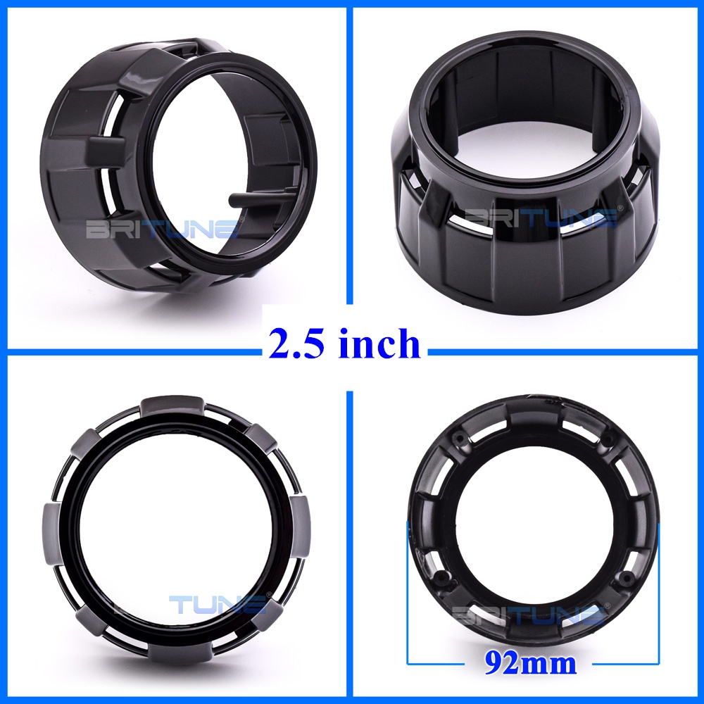 Car Black Projector Shrouds For Bi-xenon Lens Hella 3R G5/Koito Q5 ...