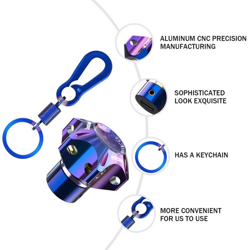 Motorcycle Key Titanium Head Cover CNC Modified DIY Key Motor Head ...