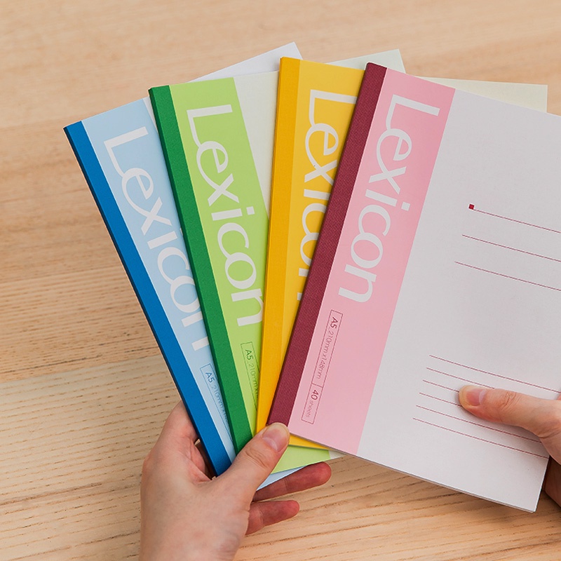 Deli Lexicon Adhesive Bound A5 Notebook 50 /40/30 Sheets 7652/7651/7650 ...