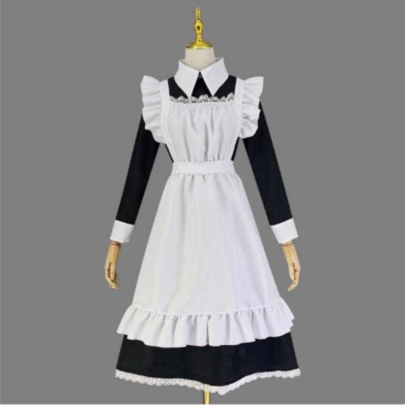 Women Cute Maid Dress Maid Outfit Apron Dress Cross Dressing ...