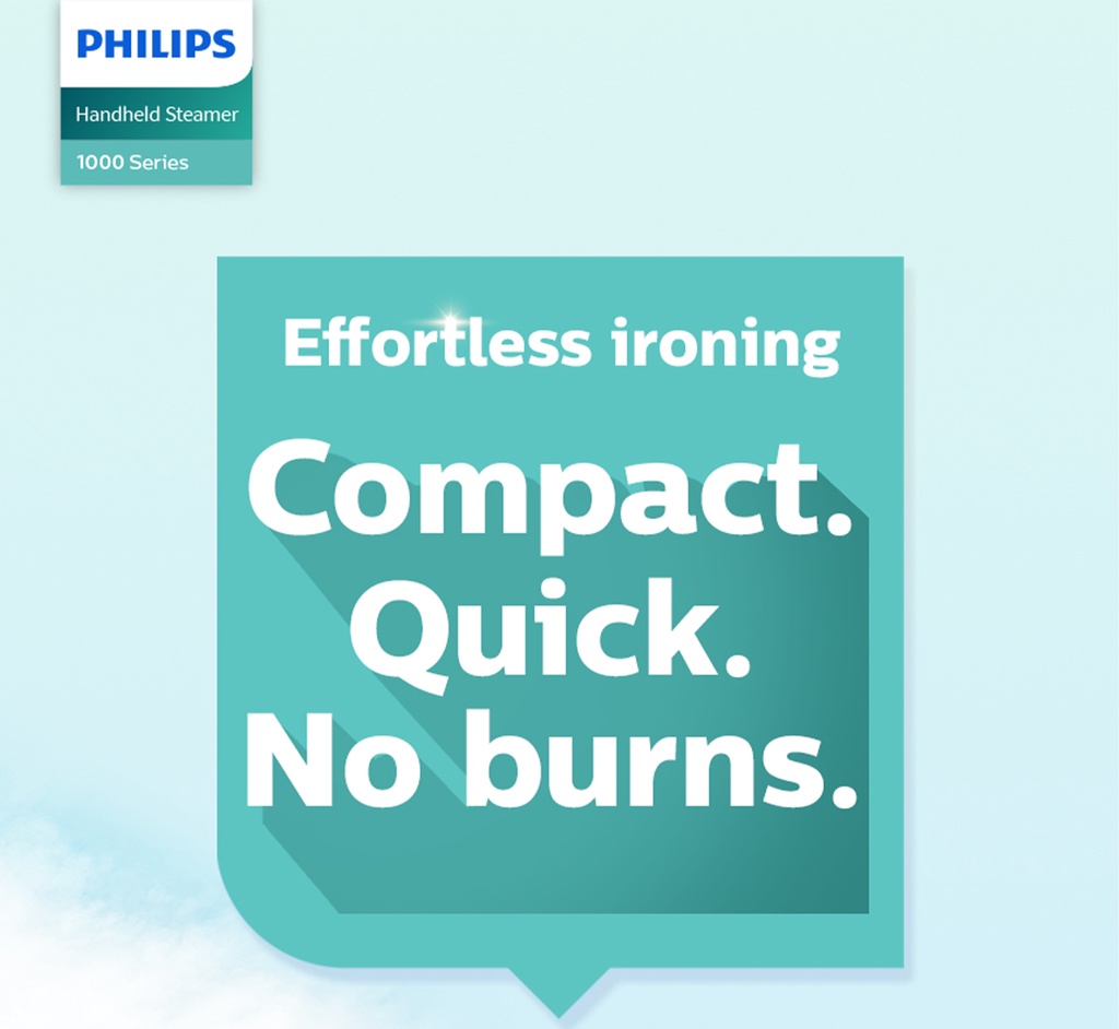 PHILIPS Handheld Iron Steamer Series 1000 STH1000/10 | Shopee Philippines