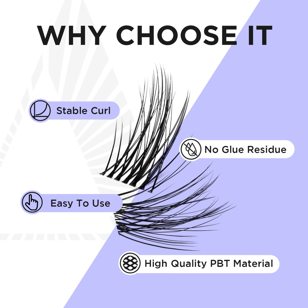 Genielash Natural Individual Bundles Eyelash Extension Professional 3D ...