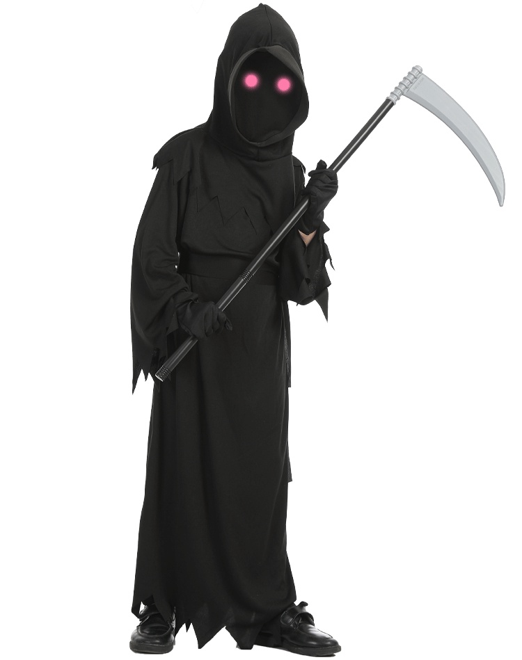 Grim Reaper Costumes Terror Luminous Eyes Death Hook Sickle Boys ...
