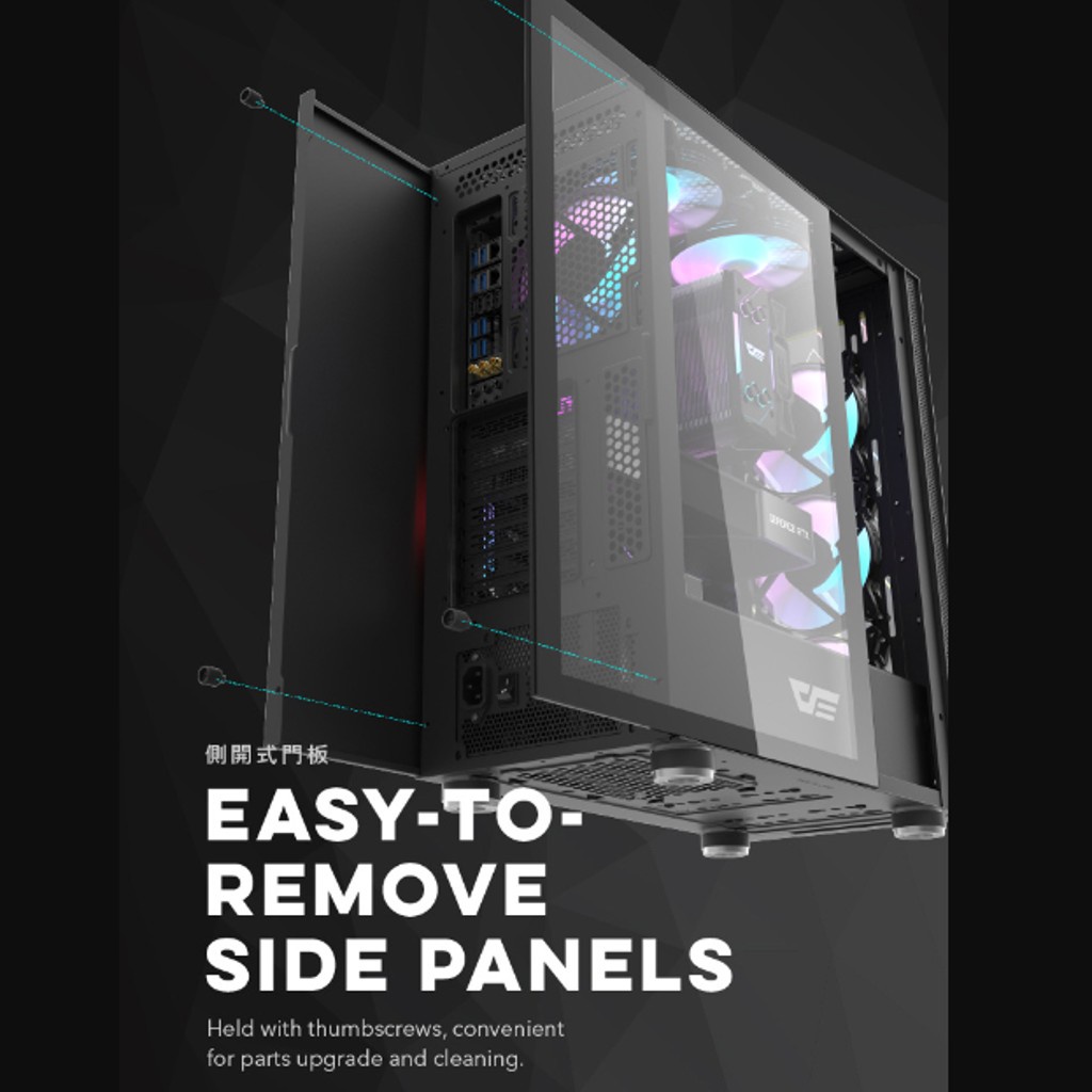 DarkFlash Dk210 Graffiti Version A-rgb Sync Able Front Panel 5v3pin ...