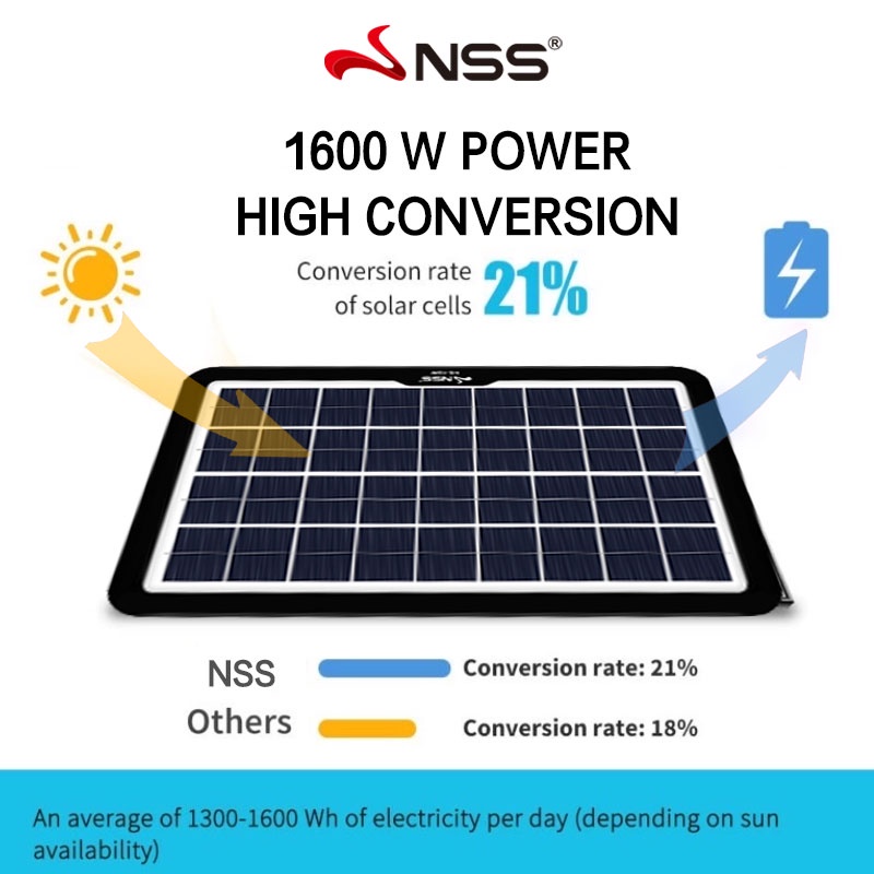 NSS Solar Panel Portable Solar Charger Outdoor Waterproof Solar Panel ...