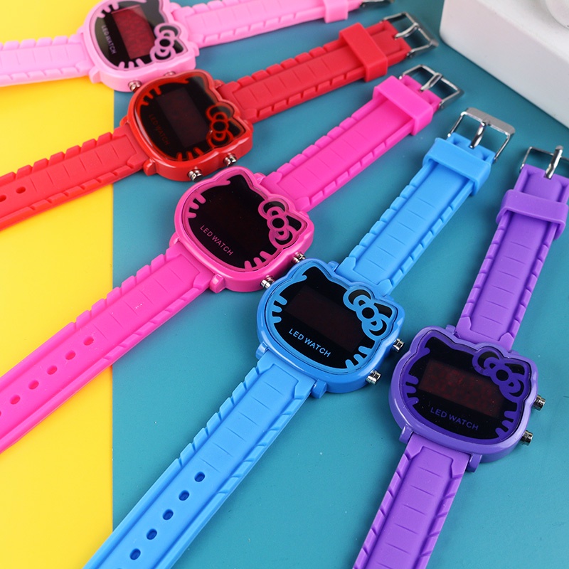Hello Kitty Relo for Kids Girl Silicone Children Sport Watch Waterproof ...