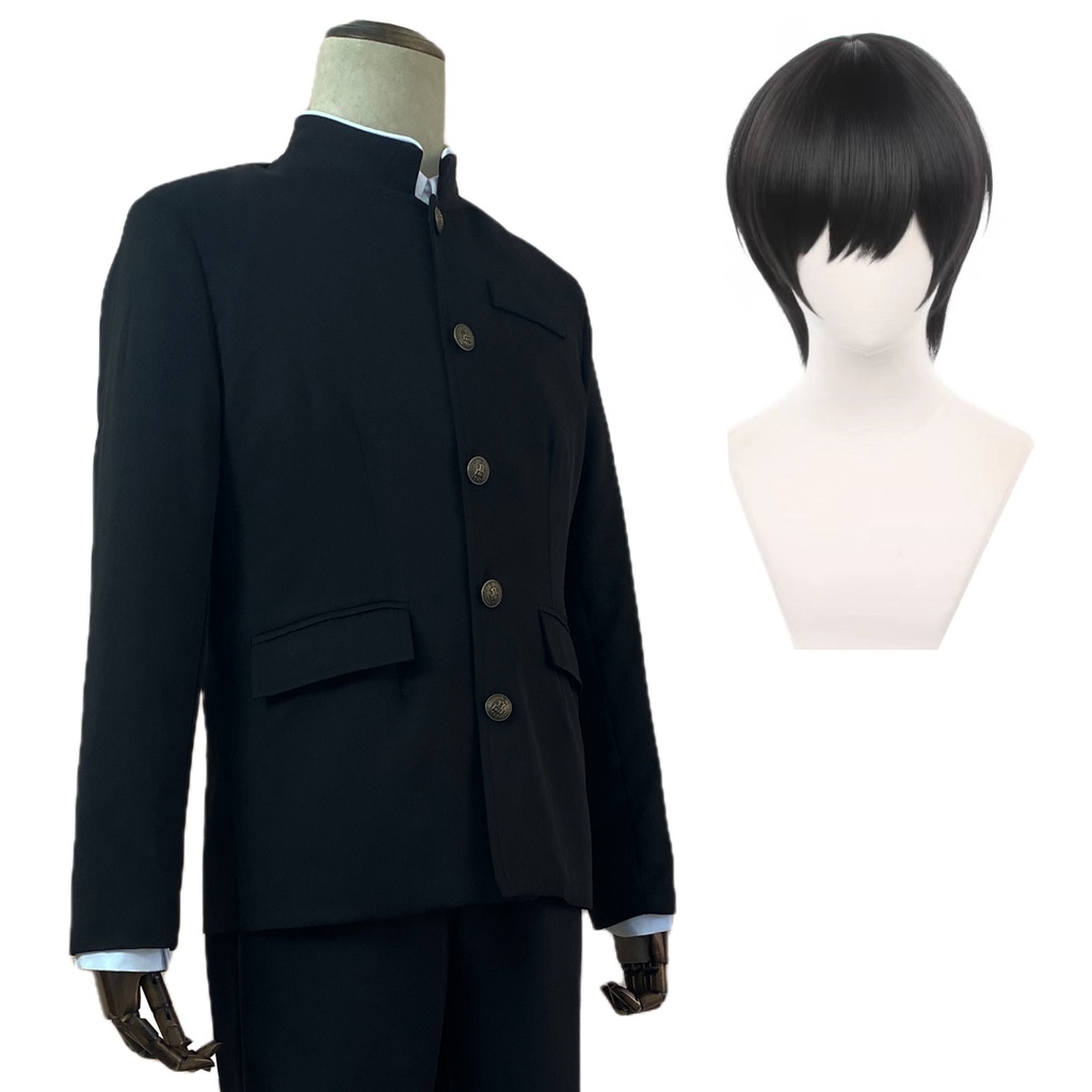 HOLOUN Anime Chainsaw Man Cosplay Costume Denji Yoshida Hirofumi Black ...