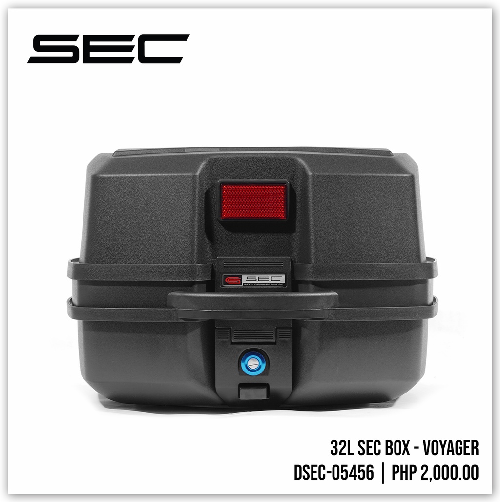 SEC Topbox 32 Liters Top Box for Motorcycle Box - Voyager (DSEC-05456 ...