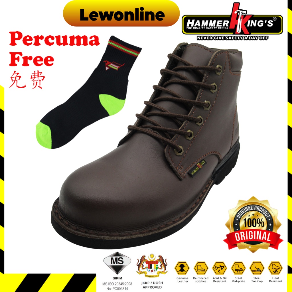 Hammer Kings Exclusive Safety Shoes 13019 High Cut Lace-up with Side ...