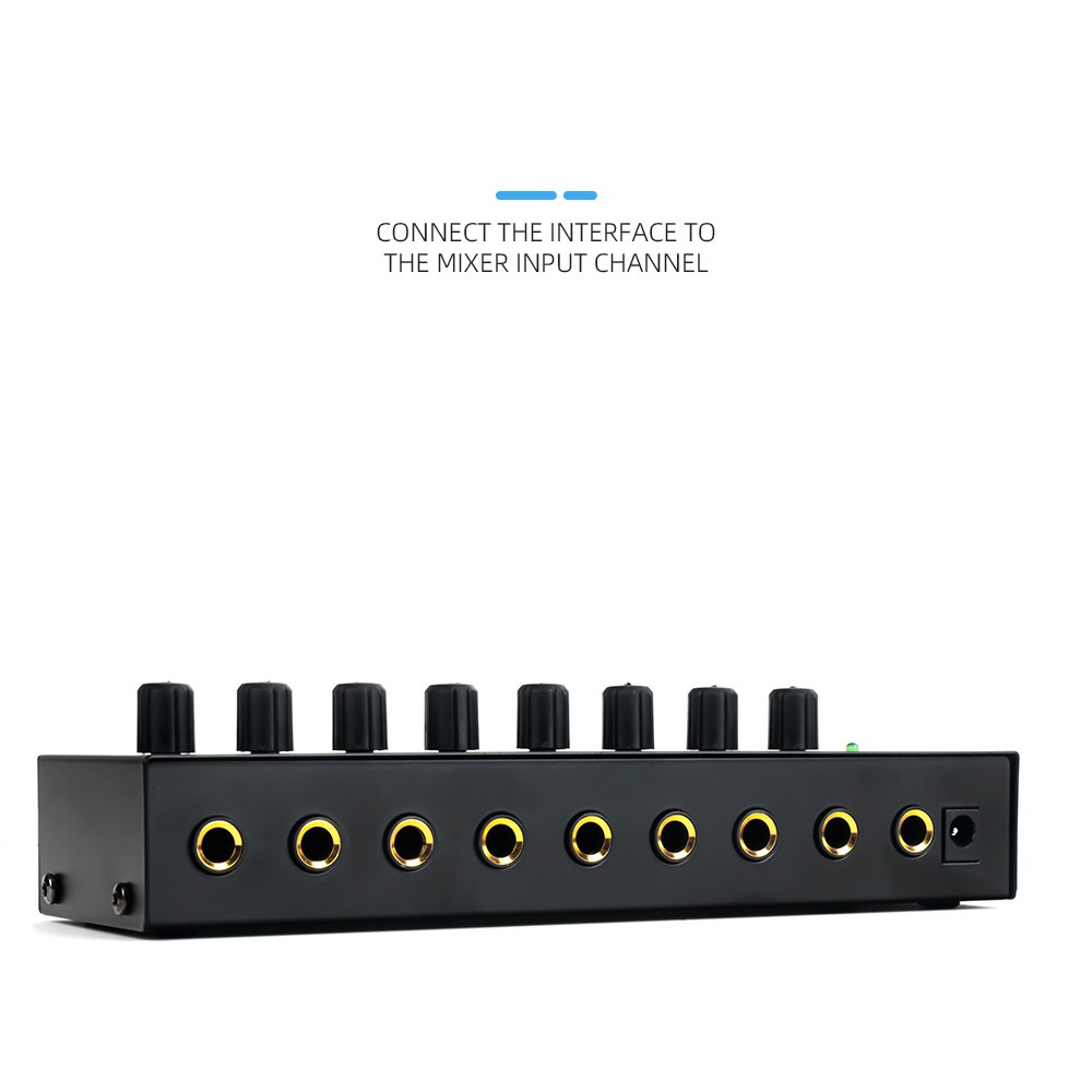 HA800 Ultra-Compact Audio Amplifier 8 Channels Mini Stereo Headphone ...
