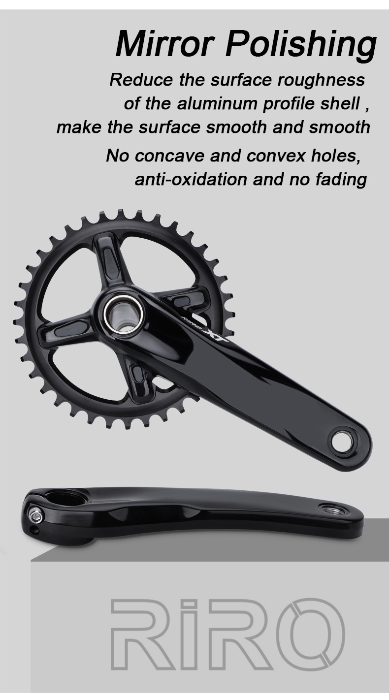 RIRO XT Mountain Bike Tooth Disc Hollow Integrated Crank for shimano 10 ...