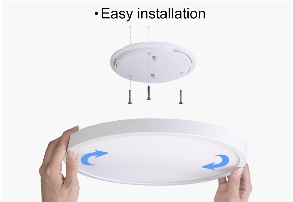 20in Modern Ultrathin LED Ceiling Light Super Bright Bedroom living ...