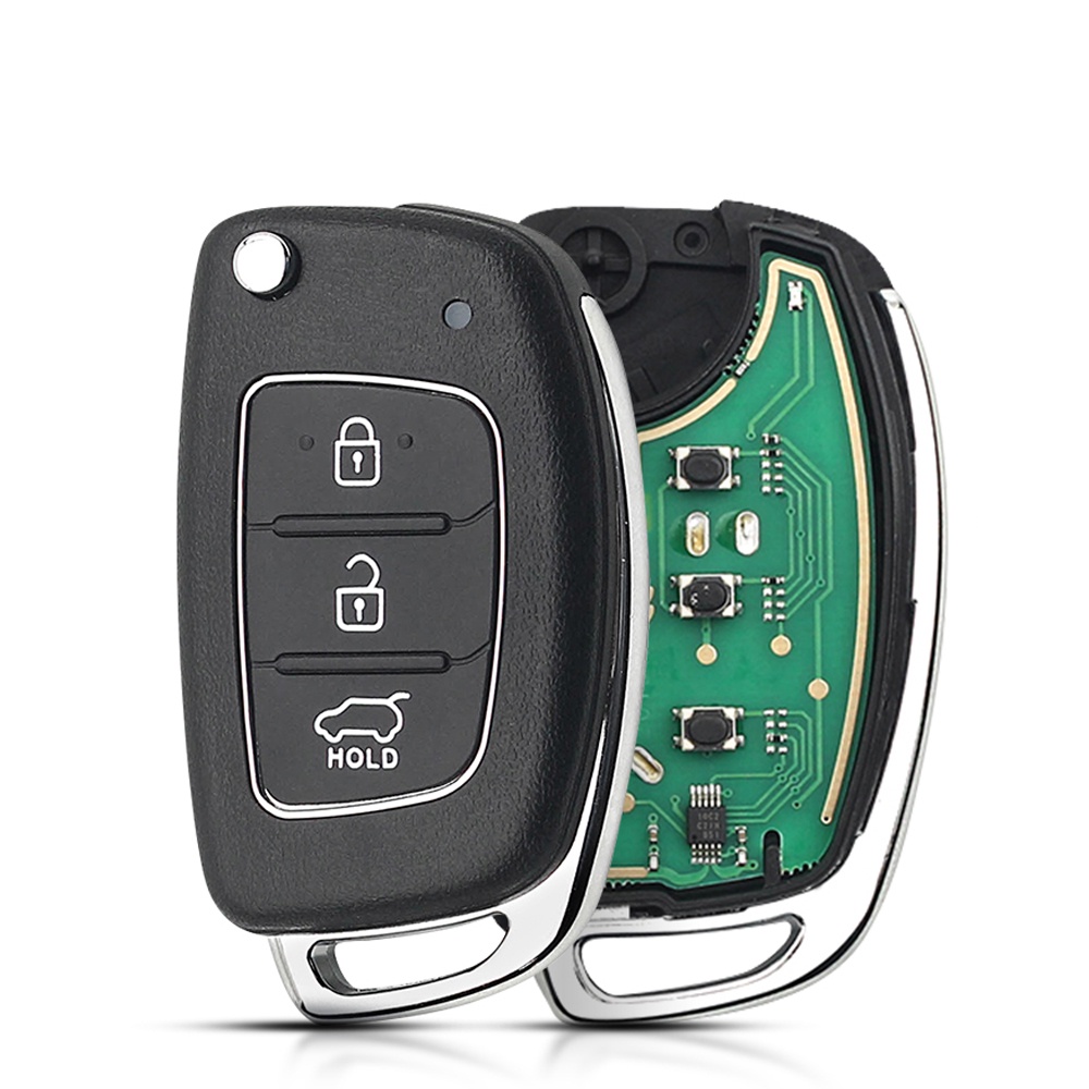Flip Folding Remote Key 3 Button 433Mhz Transponder Chip ID46 TOY40 blade For Hyundai New IX35 ...