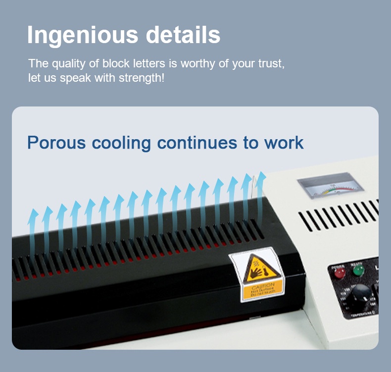A3 A4 Laminator Machine Hot Cold Reverse 220v Heavy Duty Laminating