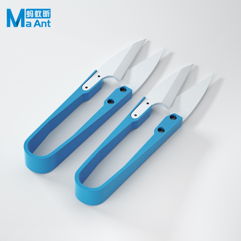 MaAnt Insulated Blue Ceramic U-shear Scissors | Shopee Philippines