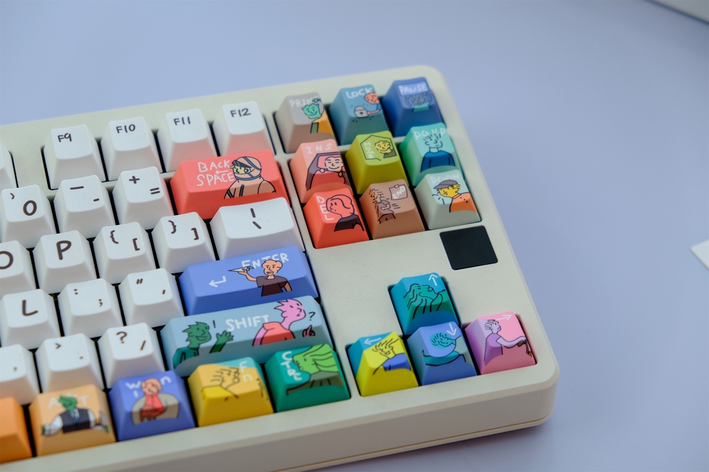 GMK Fancy Keycap, 129 Keys PBT Keycaps Cherry Profile DYE-SUB ...