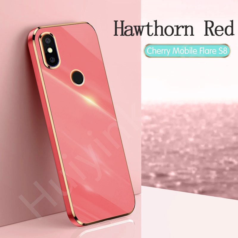 2 IN 1 Cherry Mobile Flare S8 Gold Edge Plating Phone Case Ready Stock ...