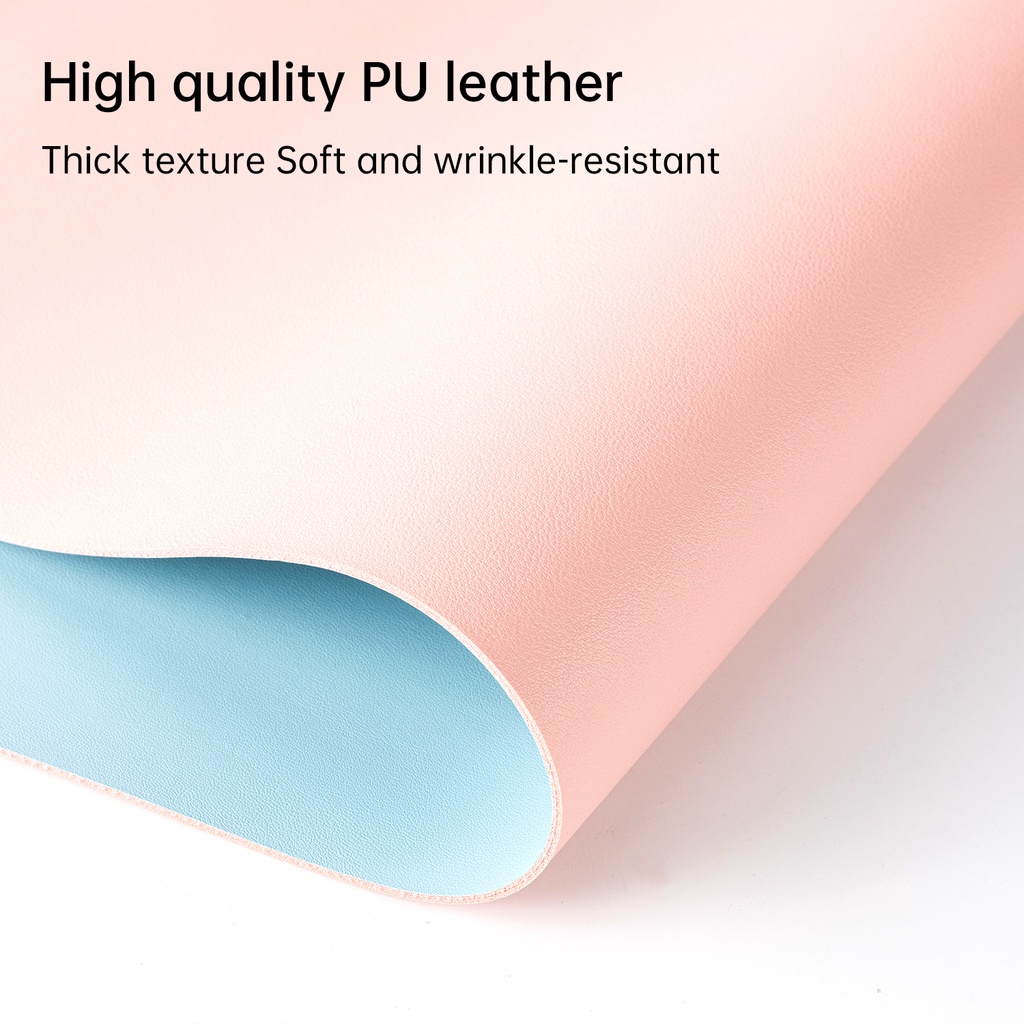 Deli Vusign Mouse Pad Double—Side PU Leather Gaming Mouse pad Keyboard ...