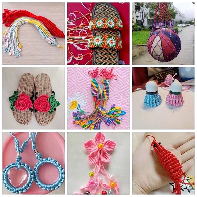 20 Yards/roll 2.5mm Polyester Braided Long Rope DIY Chinese Knot ...